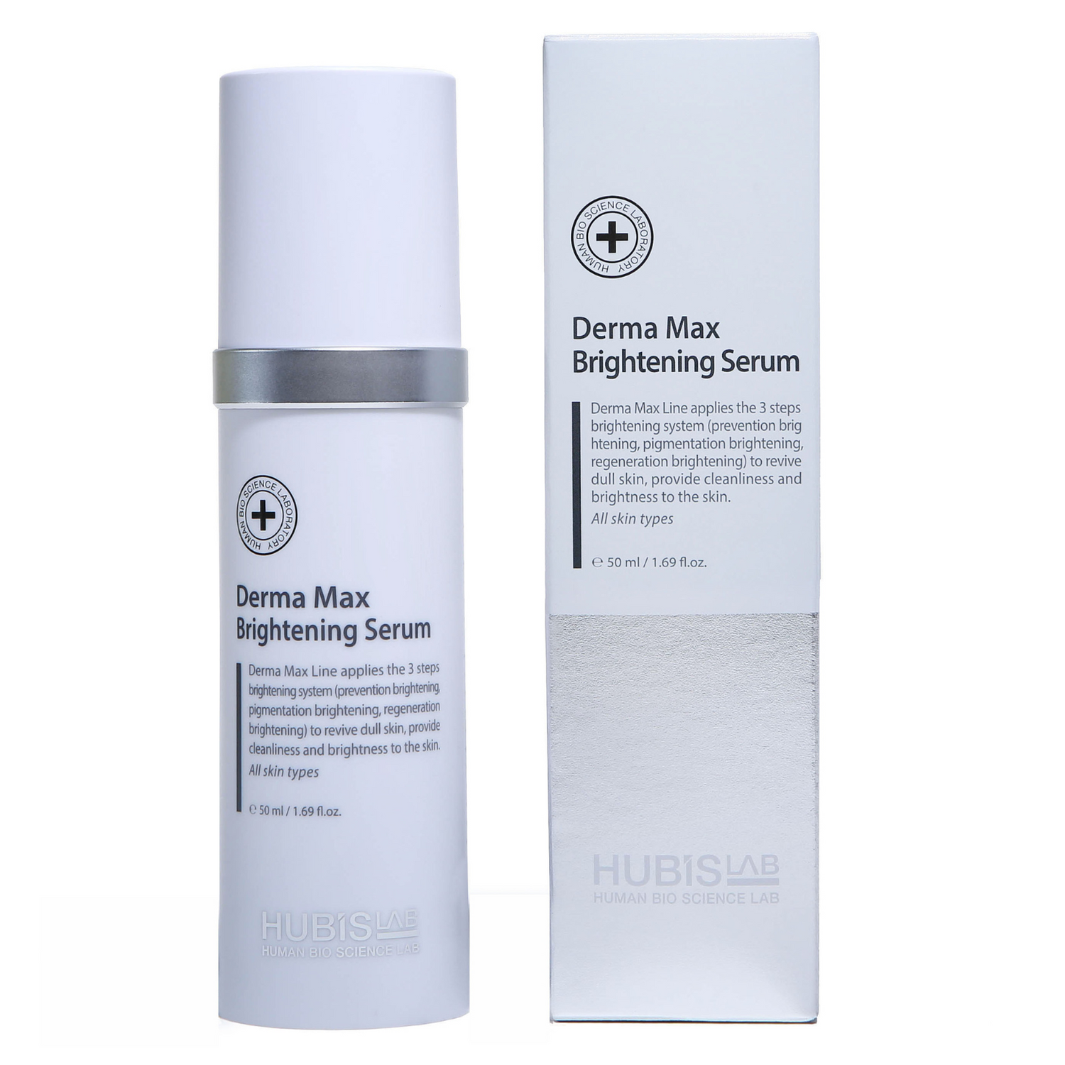 HUBISLAB DERMA MAX ŠVIESINAMASIS VEIDO SERUMAS, 50 ML